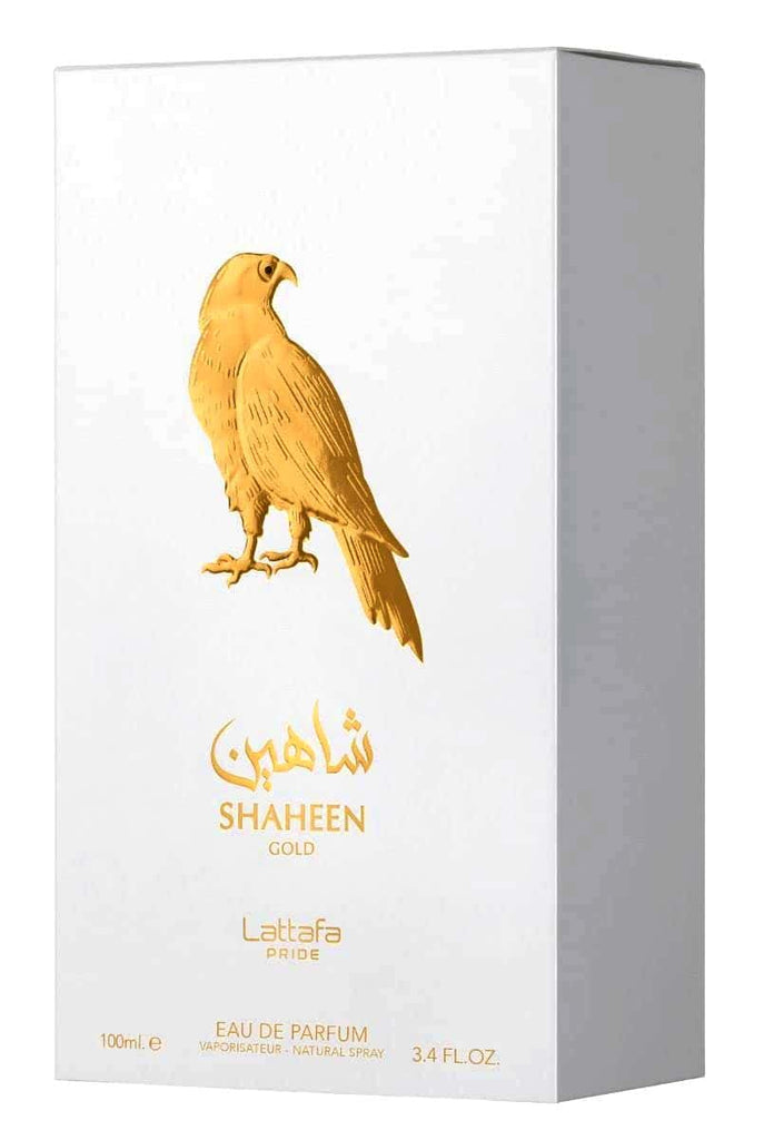 Shaheen Gold EDP 100ml – Lattafa Khamrah, Asad & Arabic Scents – ScentzArabia