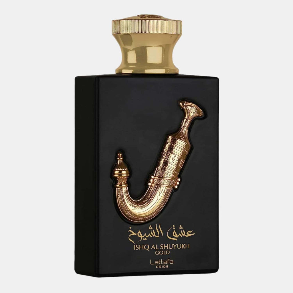 Ishq Al Shuyukh Gold EDP 100ml – Lattafa Khamrah, Asad & Oud – ScentzArabia